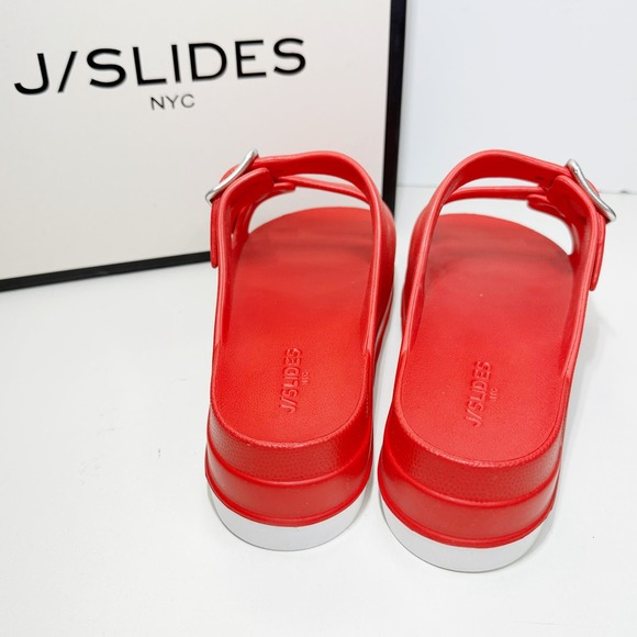 J. Slides | Shoes | New Jslides Simply Eva Slide Sandal Red Women M Nib ...